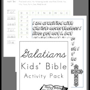 Galatians Kids' Bible Activity Pack - Year Round Homeschooling