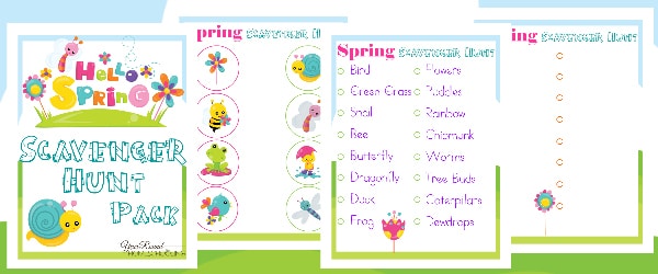 Hello Spring Scavenger Hunt - Year Round Homeschooling