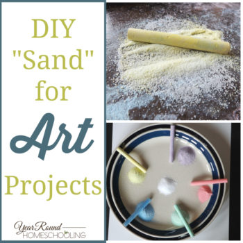 How to Make Colored "Sand" for Art Projects - Year Round Homeschooling