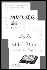 Luke Kids’ Bible Activity Pack - Year Round Homeschooling