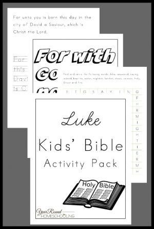 Luke Kids’ Bible Activity Pack - Year Round Homeschooling