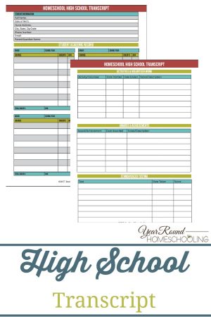Homeschool High School Transcripts Made Easy (with Printable) - Year ...
