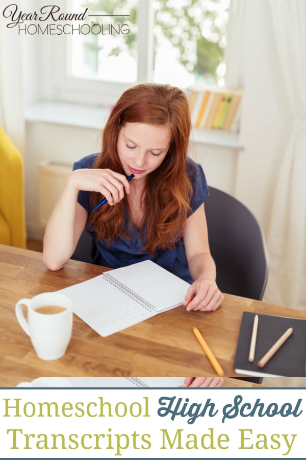 Homeschool High School Transcripts Made Easy (with Printable) - Year ...
