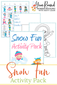Snow Fun Activity Pack - Year Round Homeschooling