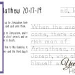 Easter Scripture Cursive Handwriting Pack - Year Round Homeschooling
