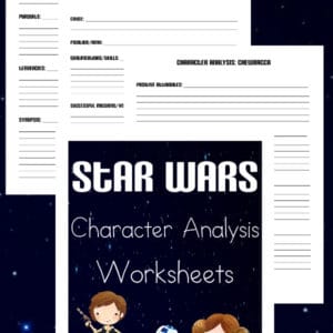 Star Wars Character Analysis Worksheets - Year Round Homeschooling