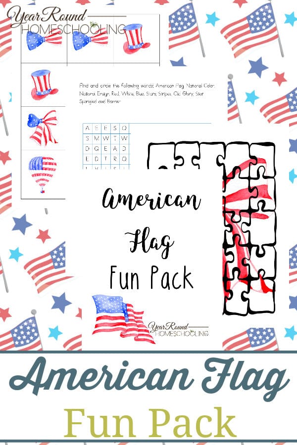 American Flag Fun Pack - Year Round Homeschooling