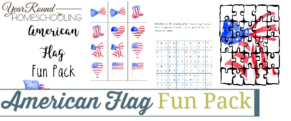 American Flag Fun Pack - Year Round Homeschooling