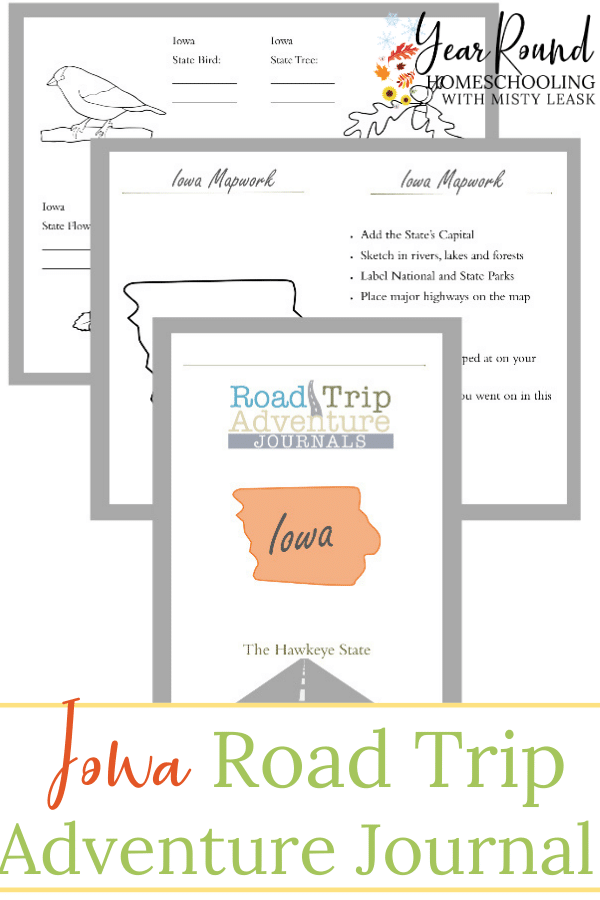 Iowa Road Trip Journal - Year Round Homeschooling