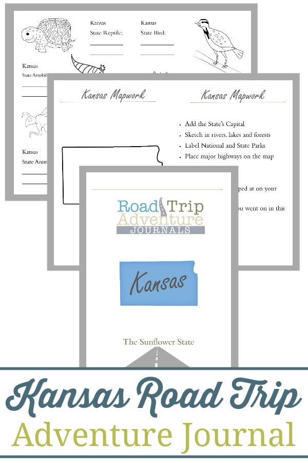Kansas Road Trip Adventure Journal - Year Round Homeschooling