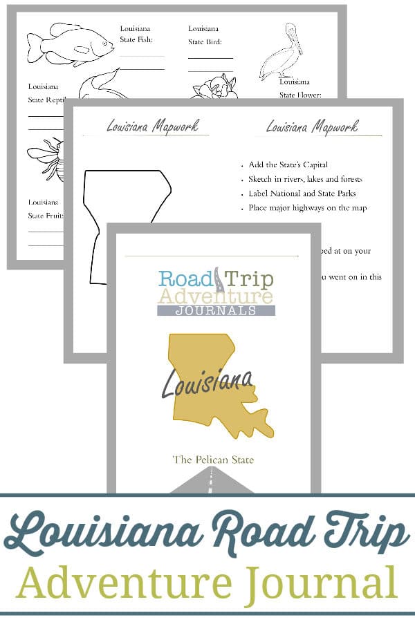 Louisiana Road Trip Adventure Journal - Year Round Homeschooling