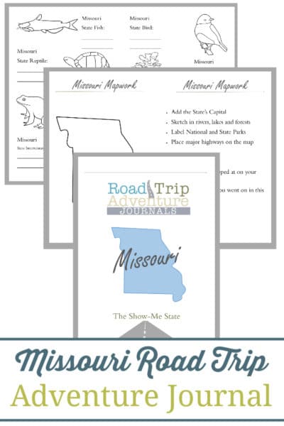 Missouri Road Trip Adventure Journal - Year Round Homeschooling