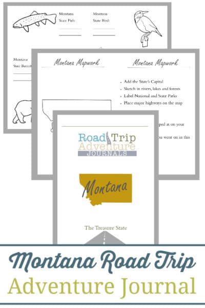 Montana Road Trip Adventure Journal - Year Round Homeschooling