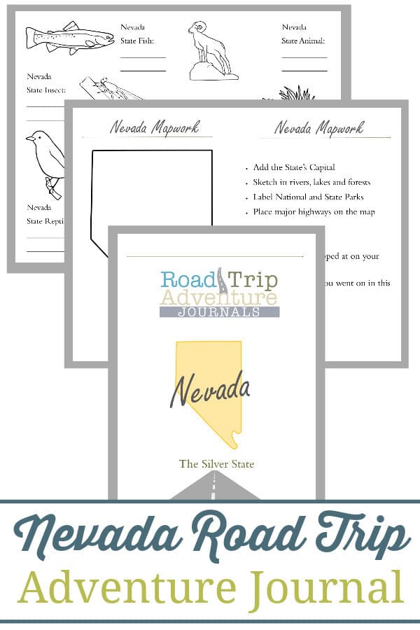 Nevada Road Trip Adventure Journal - Year Round Homeschooling
