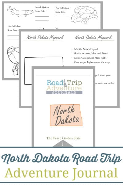 North Dakota Road Trip Adventure Journal - Year Round Homeschooling