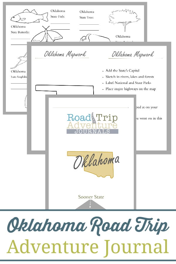 Oklahoma Road Trip Adventure Journal - Year Round Homeschooling