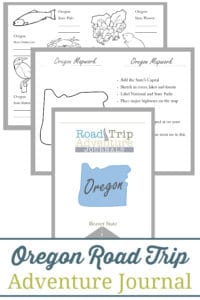 Oregon Road Trip Adventure Journal - Year Round Homeschooling