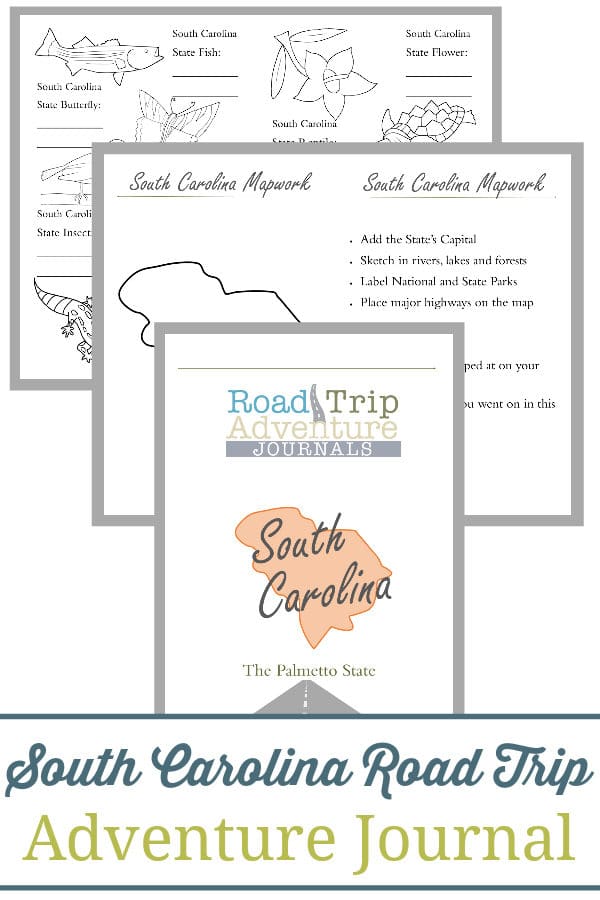 South Carolina Road Trip Adventure Journal - Year Round Homeschooling