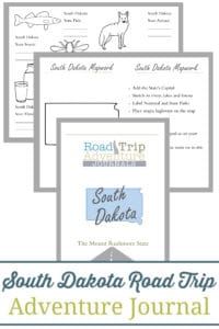 South Dakota Road Trip Adventure Journal - Year Round Homeschooling