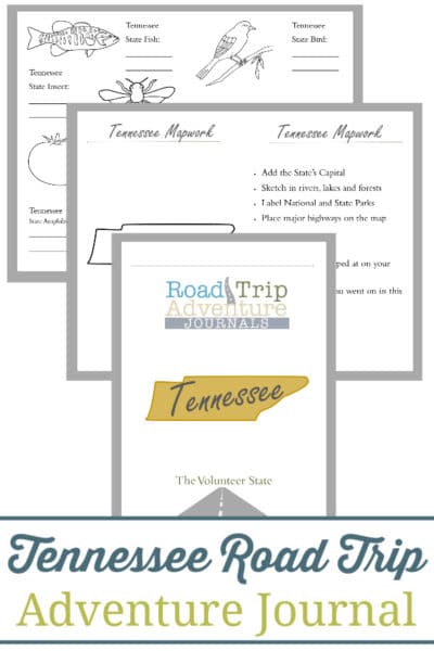 Tennessee Road Trip Adventure Journal - Year Round Homeschooling