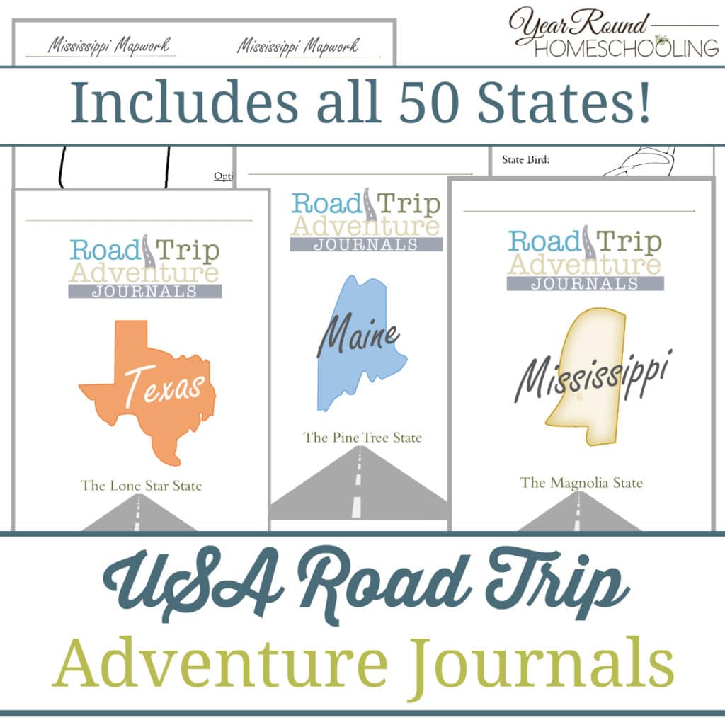 Road Trip Journal - Year Round Homeschooling