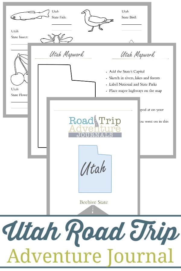 Utah Road Trip Adventure Journal - Year Round Homeschooling