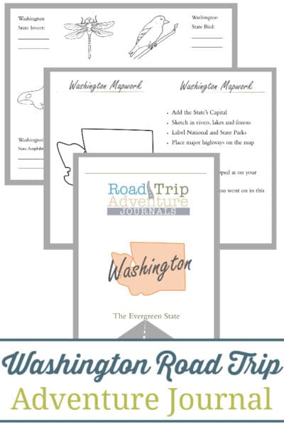 Washington Road Trip Adventure Journal - Year Round Homeschooling