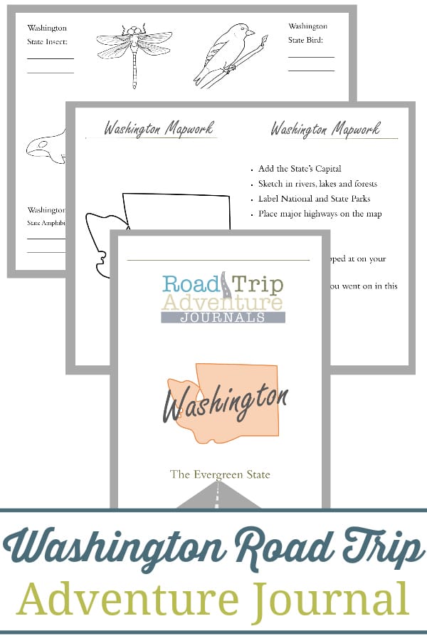 Washington Road Trip Adventure Journal - Year Round Homeschooling