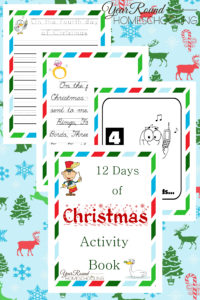 12 Days of Christmas Activity Book - Year Round Homeschooling