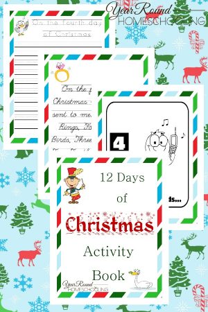 12 Days of Christmas Activity Book - Year Round Homeschooling