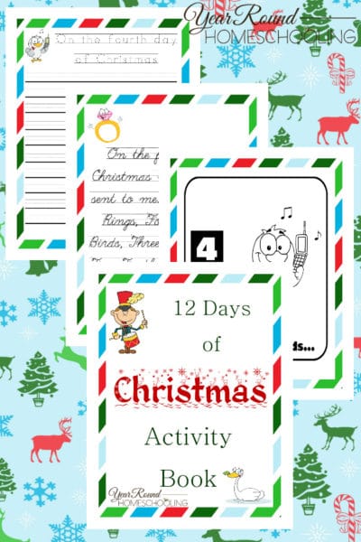 12 Days of Christmas Activity Book - Year Round Homeschooling