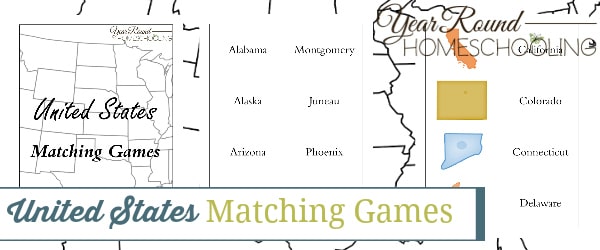 United States Map Matching Game - Map