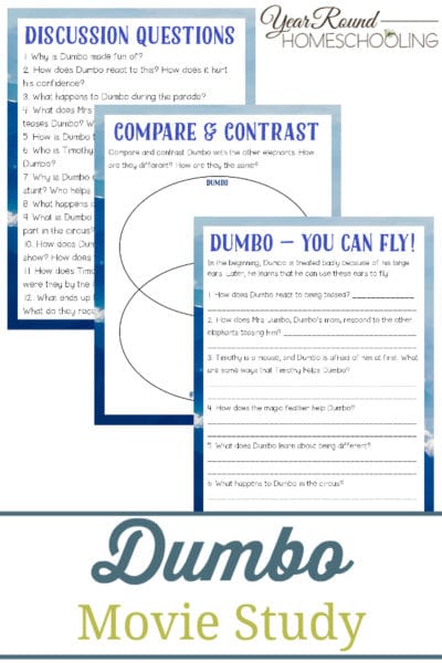 Dumbo Movie Study - Year Round Homeschooling