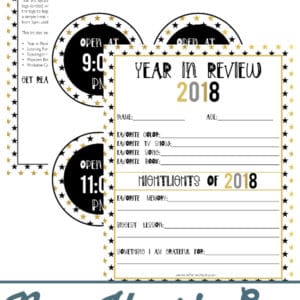 New Year's Eve Kids Fun Pack - Year Round Homeschooling