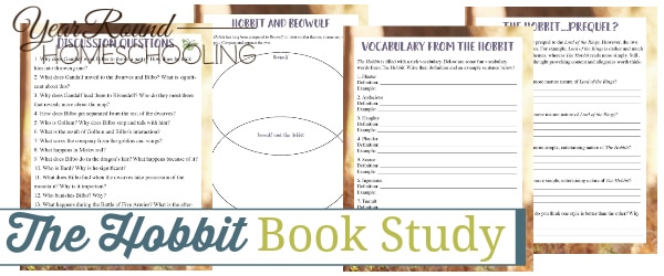 The Hobbit Book Study - Year Round Homeschooling
