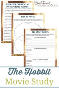 The Hobbit Movie Study - Year Round Homeschooling