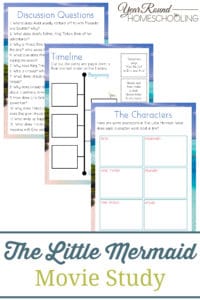 The Little Mermaid Movie Study - Year Round Homeschooling