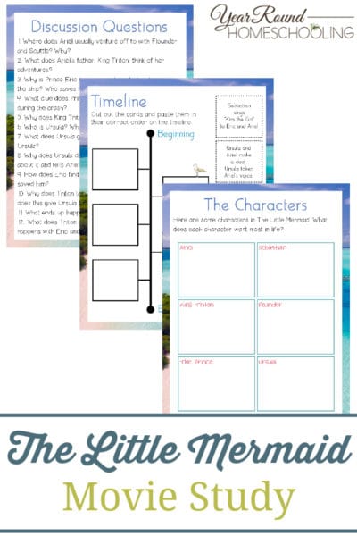 The Little Mermaid Movie Study - Year Round Homeschooling