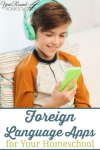 Foreign Language Apps for Your Homeschool - Year Round Homeschooling