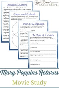 Mary Poppins Returns Movie Study - Year Round Homeschooling