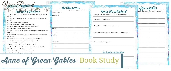 Anne of Green Gables Book Study - Year Round Homeschooling