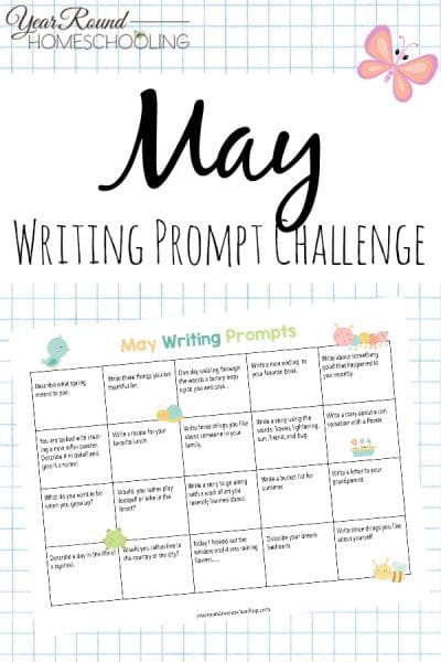 May Writing Prompt Challenge - Year Round Homeschooling