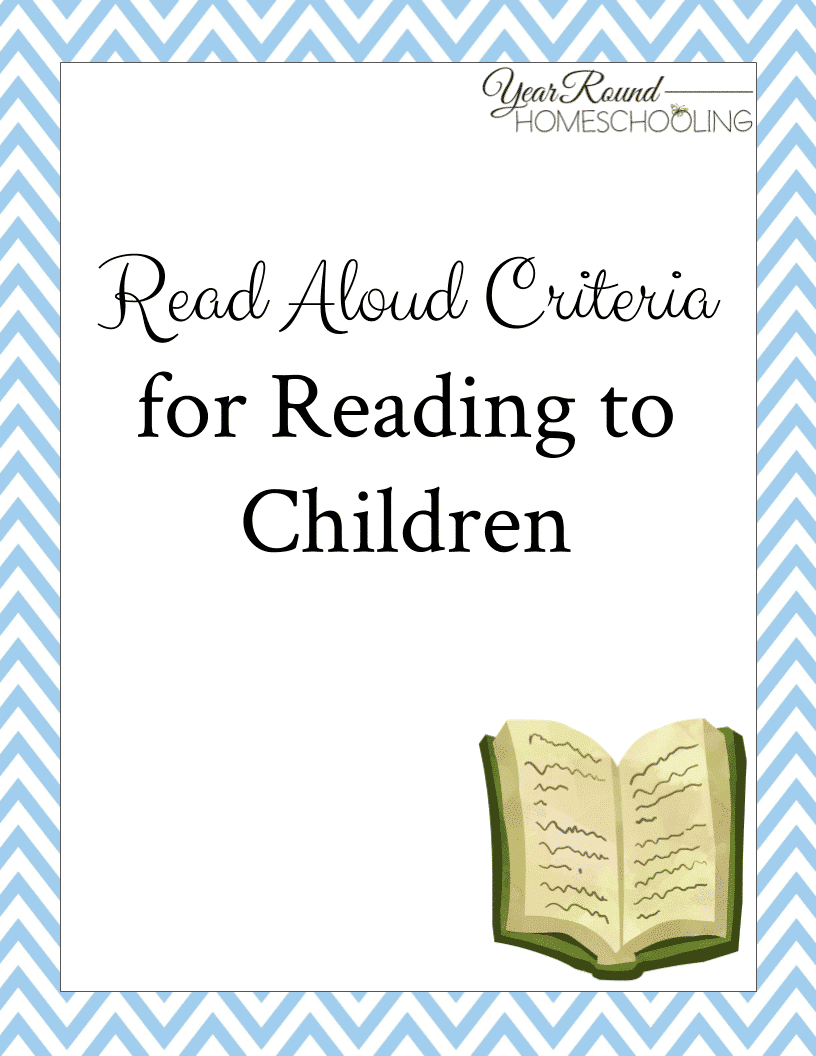 Read Aloud Criteria - Year Round Homeschooling
