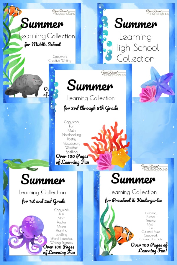 Summer Learning Collections - Year Round Homeschooling