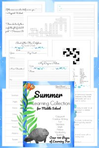 Middle School Summer Learning Collection - Year Round Homeschooling