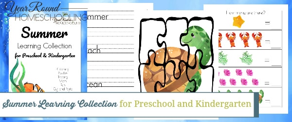 Preschool-Kindergarten Summer Learning Collection - Year Round ...