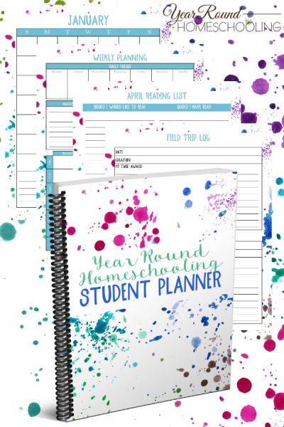 Year Round Homeschooling Student's Planner - Year Round Homeschooling