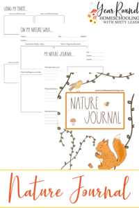 Nature Journal - Year Round Homeschooling