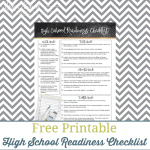 High School Readiness Checklist - Year Round Homeschooling