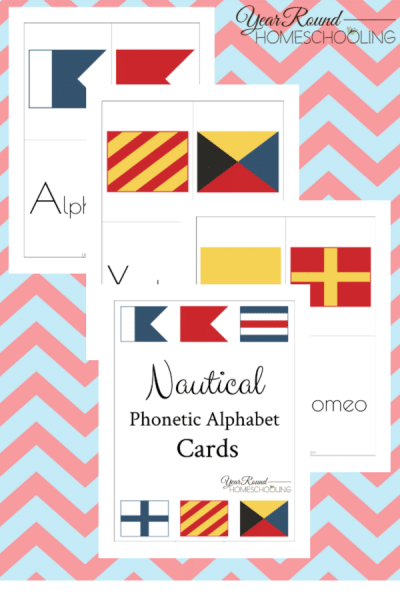 Nautical Phonetic Alphabet Cards - Year Round Homeschooling